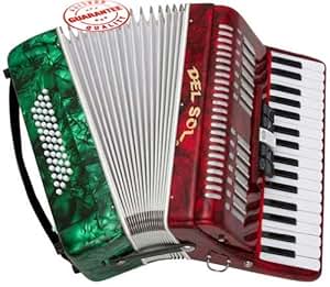 Amazon.com: DEL SOL PIANO ACCORDION 48 BASS 34 KEYS 5 SWITCH MEXICAN ...