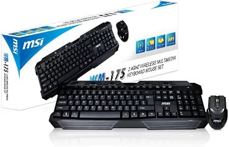 Amazon.com: MSI Wireless Keyboard and Mouse Combo (WM-175): Computers ...