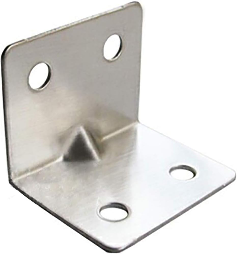 JL Edelstahl-Winkelhalterung, rechtwinklig, 2,8 x 3,2 x 2,8 cm, Gewicht ...