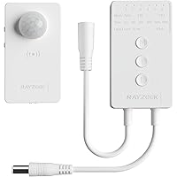 RAYZEEK Wireless Led Controller with Motion Sensor,No Wiring Mini PIR ...