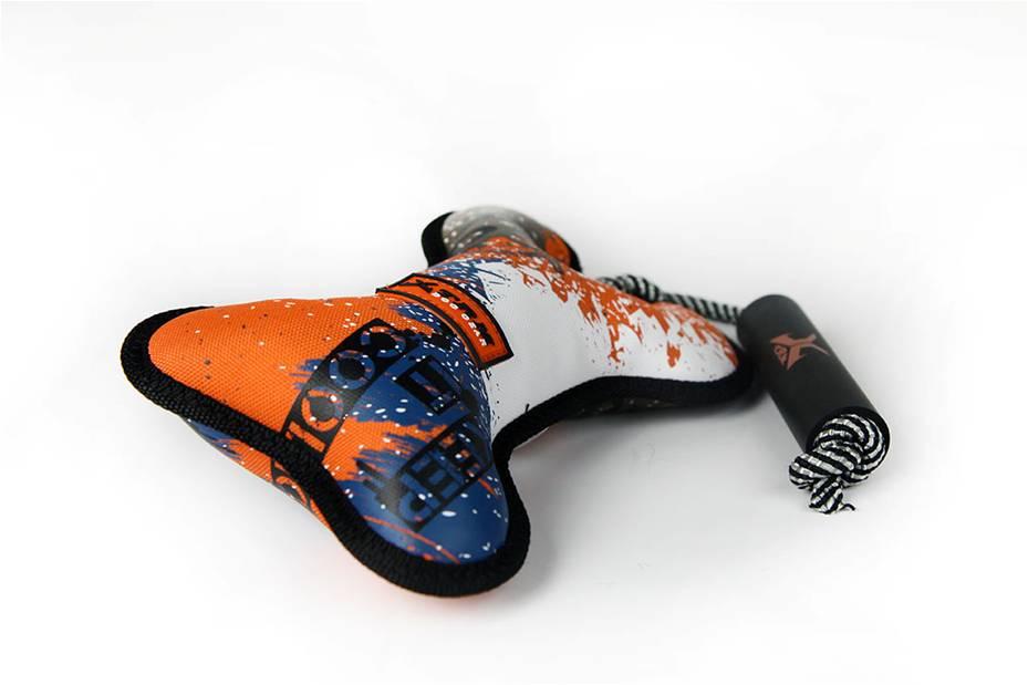 Nipper & Chipper X-Trm Dog Tough Bone Toy, Medium, Orange : Amazon.co ...