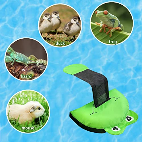 2 Pack Animal Saving Escape Ramp for Pools - Frog Floating Ramp Rescues ...