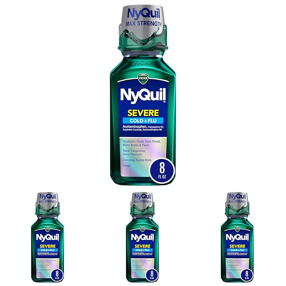 Mua Vicks NyQuil Severe Cold and Flu Relief Liquid Medicine, Maximum ...