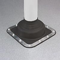 Amazon.com: DEKTITE SQUARE BASE PIPE FLASHING BOOT: #3 (DFE103B) BLACK ...