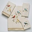 Amazon.com: Avanti Linens Gilded Birds Embroidered 4-Piece Decorative ...