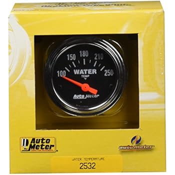 Amazon.com: AUTO METER 1436 Designer Black Water Temperature Gauge ...
