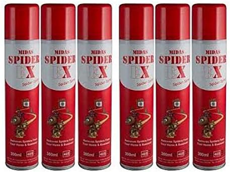 Box of 6 Cans of Spiderex Anti Spider Aerosol Spray Repellant Deterrent ...