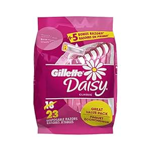 Amazon.com: Gillette Daisy Women's Disposable Razor, 18 Count , Womens ...