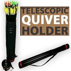 Telescopic Archery Quiver Arrow Holder Tube Back Case: Amazon.co.uk ...