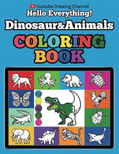 Hello Everything! Coloring Book: Fun and Easy Drawing and Coloring of ...
