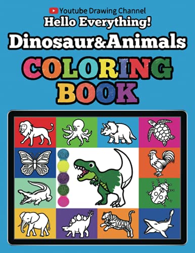 Hello Everything! Coloring Book: Fun and Easy Drawing and Coloring of ...