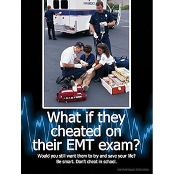 Amazon.com: Academic Integrity No Cheating EMT Laminated Educational ...