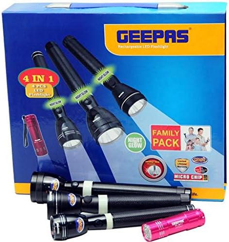 Geepas Gfl4601 Family Pack Flashlight (black) price in Saudi Arabia ...