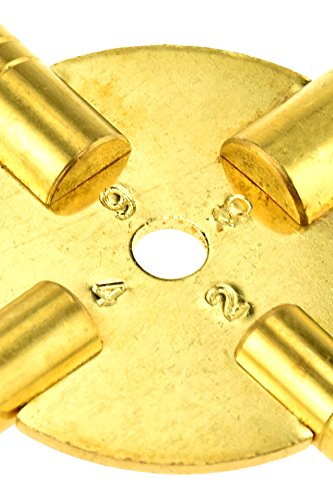 SE Universal 4 Prong Brass Clock Key for Winding Clocks, Odd and Even ...