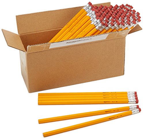 AmazonBasics Wood-cased #2 HB Pencils - Box of 96