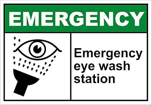 Emergency Eye Wash Station Emergency OSHA ANSI Label Decal Sticker 18 ...