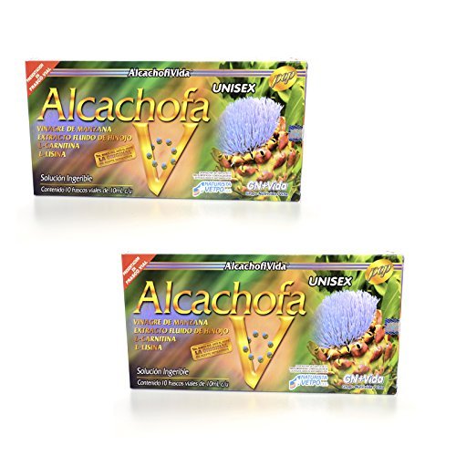 Buy 2 Pack Ampolletas De Alcachofa Gn+vida 10 Ampolletas Bebibles En La ...