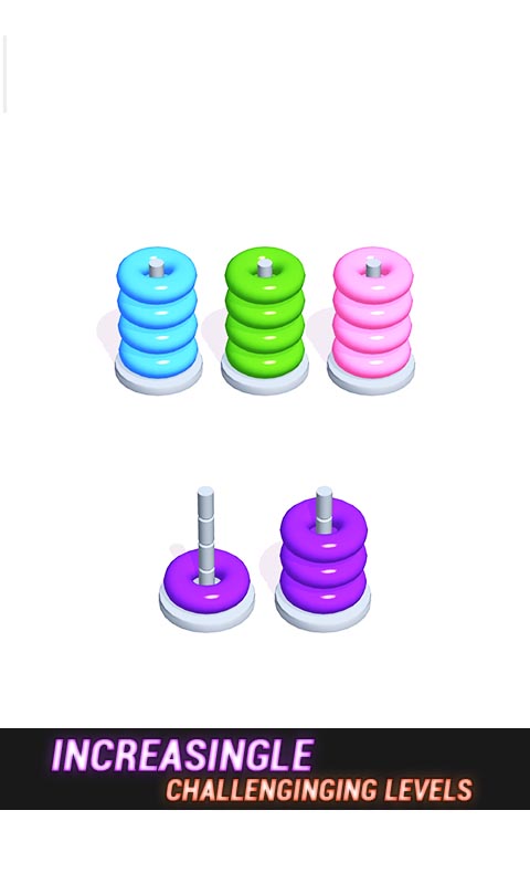 Amazon.com: Stack Colorful Hoop Sort! Color Match - Sorting Puzzle Game ...