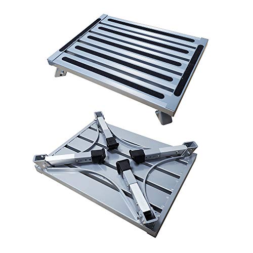 IZTOSS RV Folding Steps Platform Adjustable Height Aluminum Folding ...