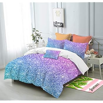 Amazon.com: Sleepwish Glittery Bedding Set Colorful Abstract Glitter ...