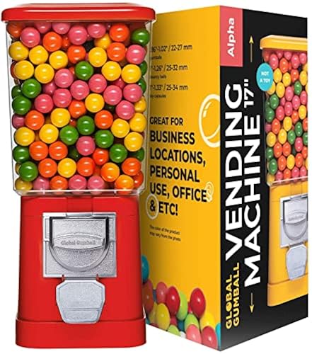 Gumball Machine - Red Home Vending Machine - Bubble Gum Machine for ...