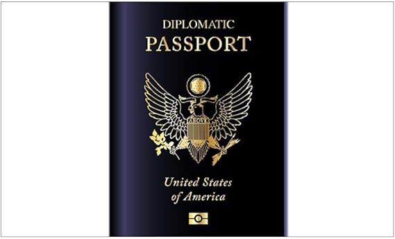 Amazon.com: CNW Studio USA Diplomatic Passport Square Decal Vinyl ...