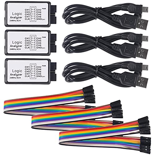 USB Logic Analyzer Device with USB Cable 5MHz 24MHz 8CH 8 Channel UART ...