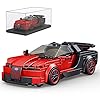 Mould King Bugatti Veyron Toy Car Building Sets with Acrylic Display Case, Collectible Model Car ...