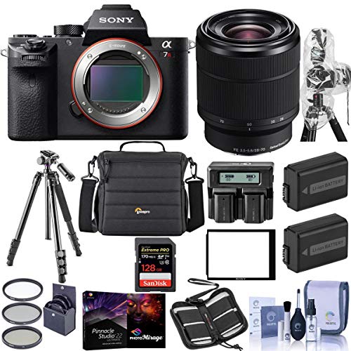 Sony a7R II Alpha Full Frame Mirrorless Camera with FE 28-70mm f/3.5-5.6 OSS Lens - Bundle with ...