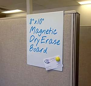 Amazon.com : Cubicle Magnetic Dry Erase Board (8" x 10" x 2.5 ...