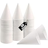 Amazon.com: Smygoods Disposable White Paper Cone Cups (Pack of 400-4.5 ...