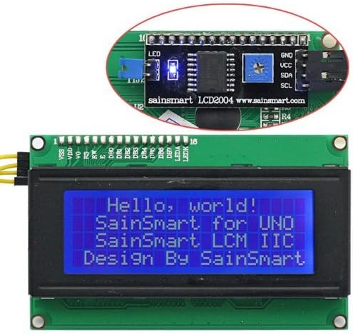 SainSmart® IIC/I2C/TWI Serial 2004 20×4 LCD Module Shield For Arduino UNO MEGA R3 – BigaMart