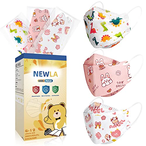 Kids Disposable Face Mask, 30 Pack Individually Wrapped Masks for ...