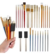 Amazon.com: CONDA Paint Brushes Set of 24 Different Shapes Ergonomic ...