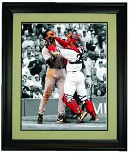 Amazon.com : Jason Varitek Vs Alex Rodriguez Framed 16"x 20" Photo ...