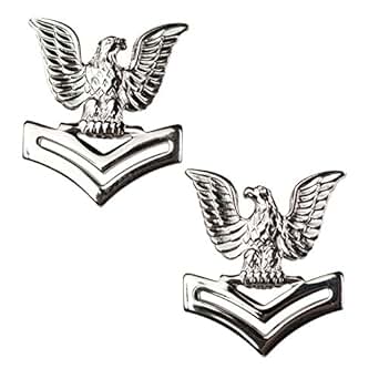 Amazon.com: USN Enlisted Collar Device, Service Uniform (E3): Clothing