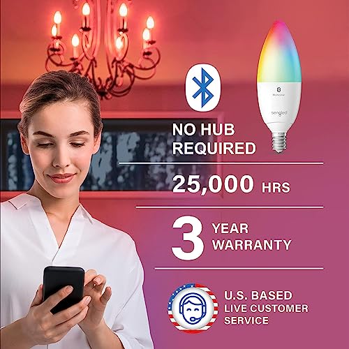 Sengled Smart Light Bulbs, E12 Smart Bulb, S1 Auto Pairing with Alexa ...