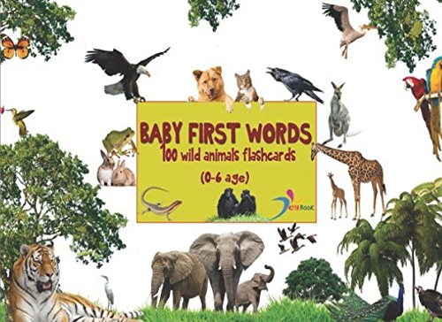 Buy Baby first words: 100 wild animals flashcards, standard glenn doman ...