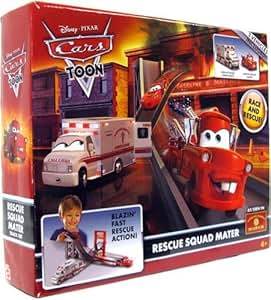 Amazon.com: Disney / Pixar CARS TOON Playset Rescue Squad Mater Track ...