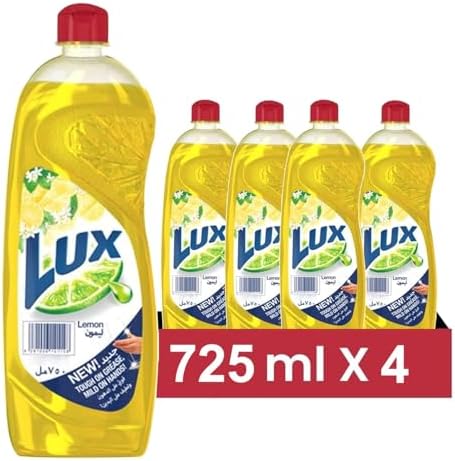 GOODNESS UAE Lux Lemon Dishwashing Liquid Value Pack, 725 ml (Pack of 4 ...