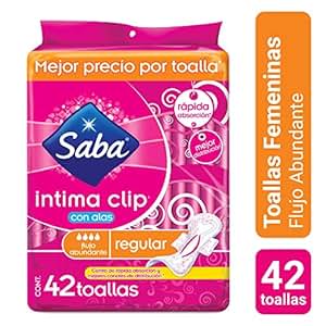 Saba Intima Clip; Toalla Femeninas para Flujo Abundante, Centro de ...