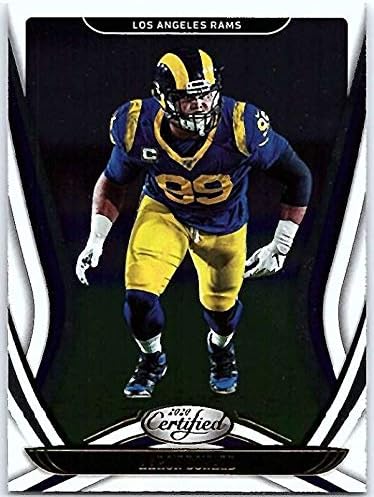 Amazon.com: 2020 Certified Football #43 Aaron Donald Los Angeles Rams ...