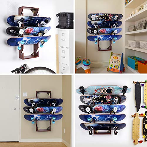 XCSOURCE Skateboard Rack | Skateboard Storage | Wall Mounted Skateboard ...