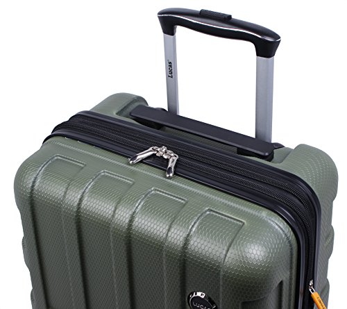 Lucas Luggage Hard Case 27" Expandable Suitcase With Spinner Wheels ...