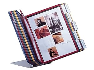 Durable Vario Desk Display Unit Complete with 20 Tabs and 20 Panels A4 ...