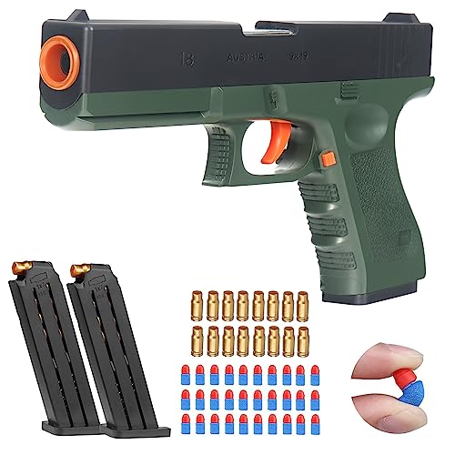 Soft Bullet Toy Gun with Extension Tube＋2 Magazine 30pcs EVA Safety ...