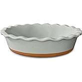 Amazon.com: Mora Ceramic Pie Pan for Baking - 9 inch - Deep and Fluted ...