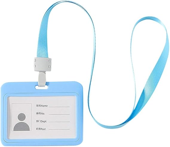 jieGorge Double-Sided Transparent Employee Work Card Holder Employee ...