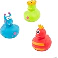 Amazon.com: Fun Express Vinyl Monster Rubber Ducks - Halloween Duck ...