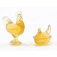 Amazon.com: Dollhouse Miniature Rooster and Nesting Hen Pink: Toys & Games